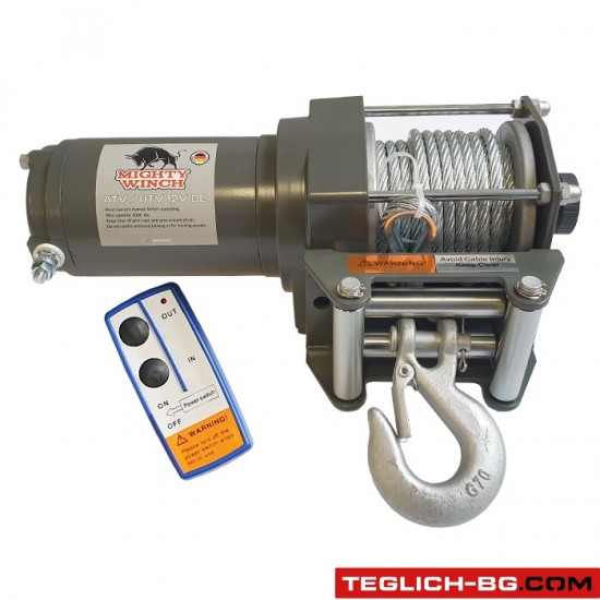 Електрическа лебедка MIGHTY WINCH 3000LBS • Топ цена | teglich-bg.com